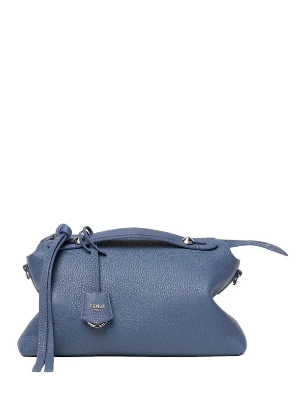 Fendi By The Way Soft Medium Light Indigo Cuoio Romano Leather Bag - [light Blue]